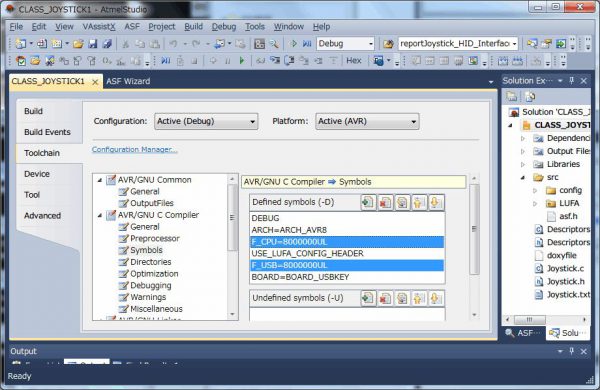 AT90USBKEY2のJoystickとパソコンとでHID準拠ゲームコントローラ接続 | TomoSoft