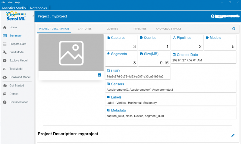 SensiML Analytics Studioによる機械学習 | TomoSoft