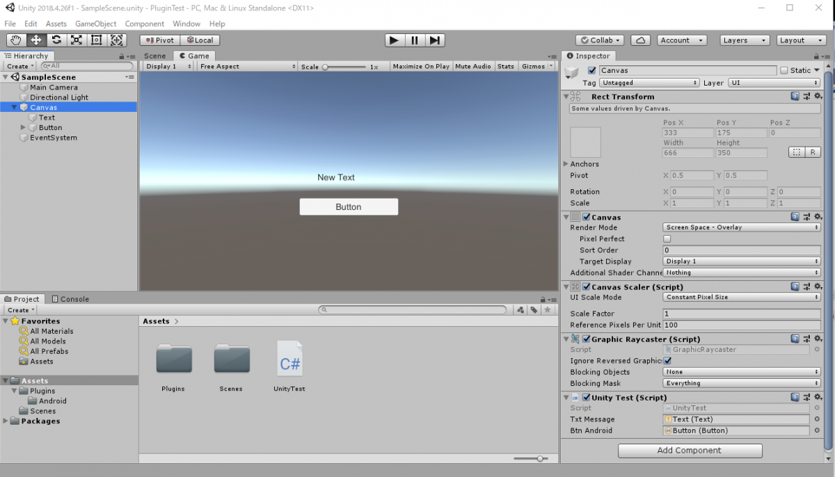 Unityで使用するAndroidのネイティブプラグインの作成 | TomoSoft