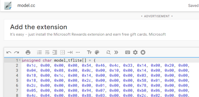 Colaboratoryを使ったM5Stack Core2の TensorFlow liteモデルの作成 | TomoSoft